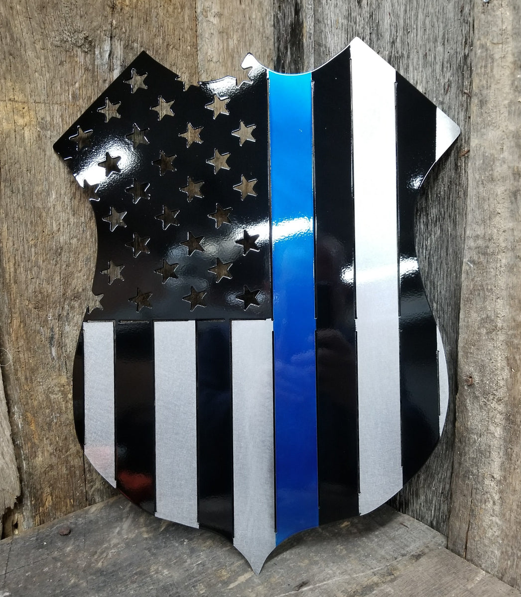 Blue Line Police Badge – welchschopshop